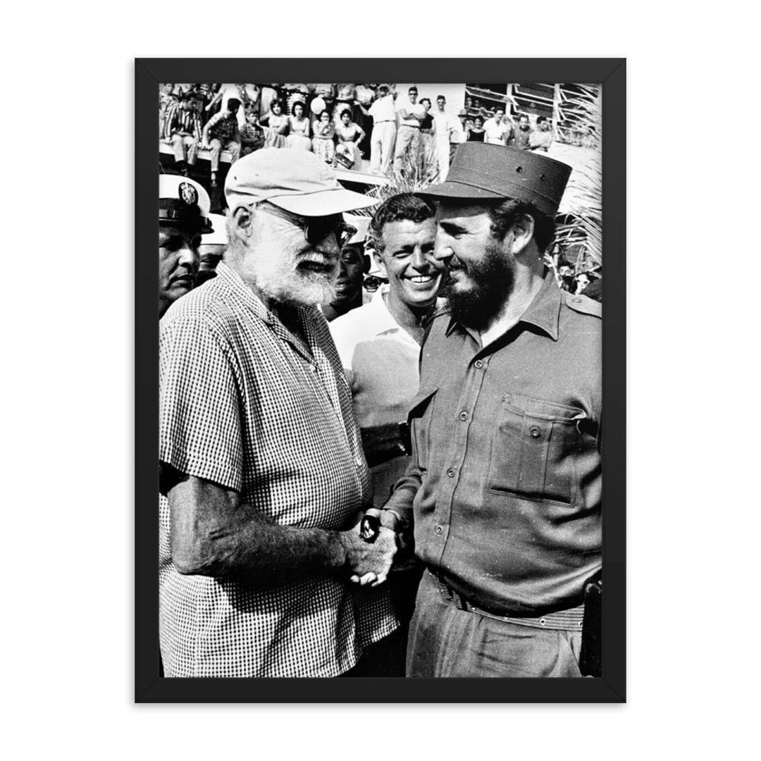 Ernest Hemingway With Fidel Castro Framed Poster - Etsy