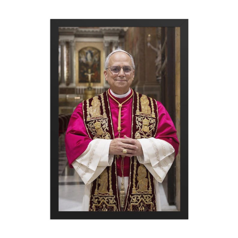 Pope Leo XIV Official Portrait Framed Poster - Etsy