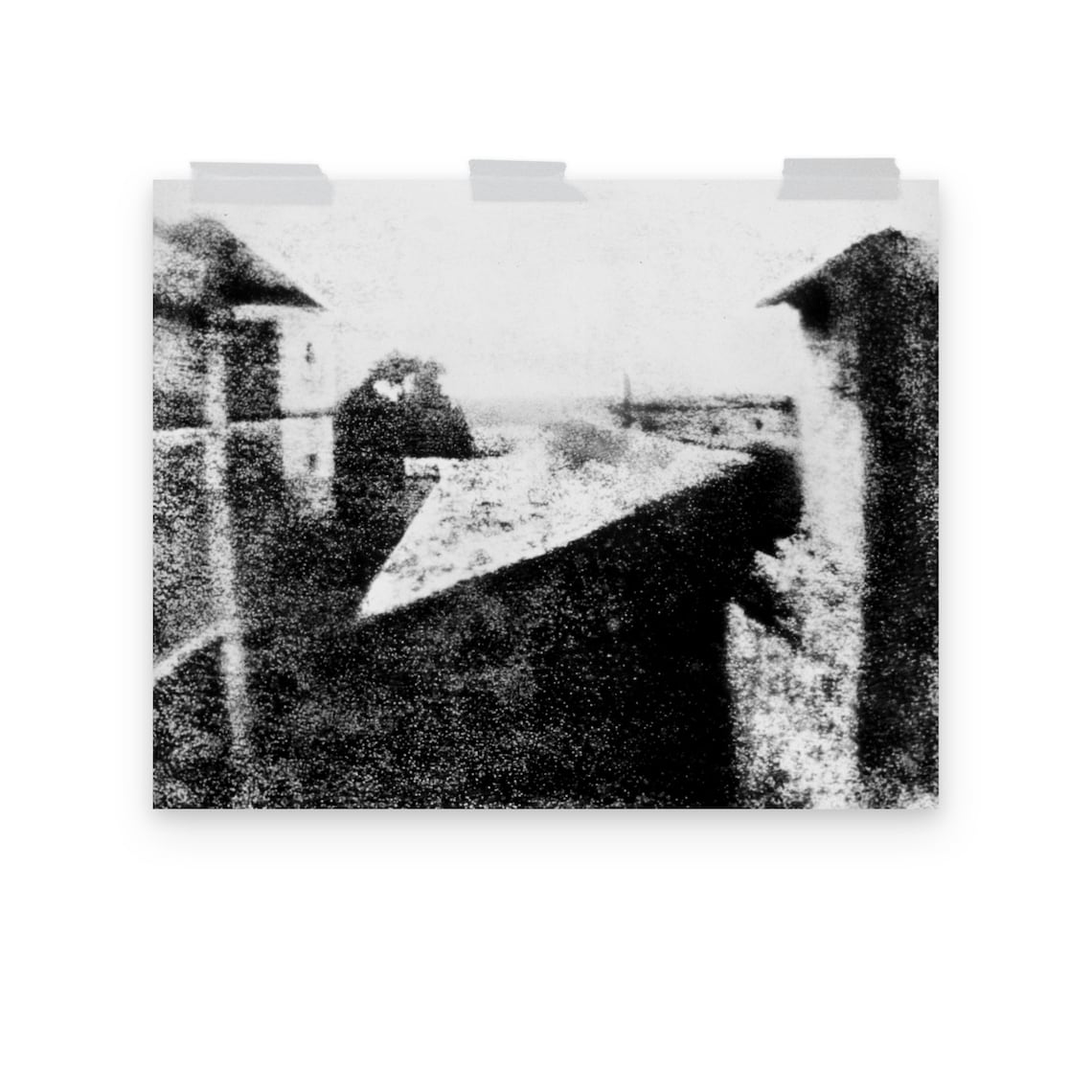 The First Photo Ever Taken (view From the Window at Le Gras) Matte ...