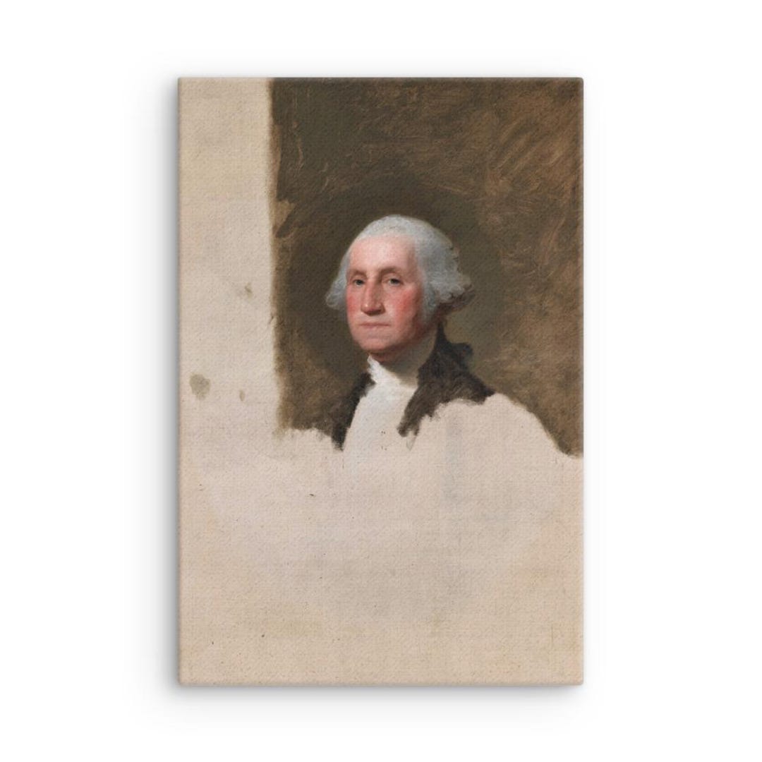 George Washington Unfinished Portrait (athenaeum Portrait) by Gilbert ...