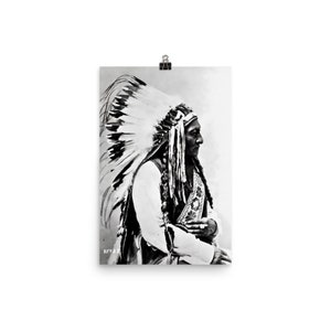 Sitting Bull in 1885 Matte Poster - Etsy