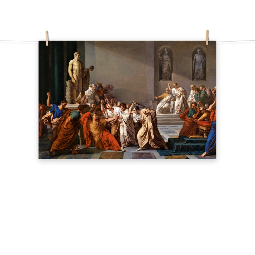 The Death of Julius Caesar by Vincenzo Camuccini Matte Poster - Etsy