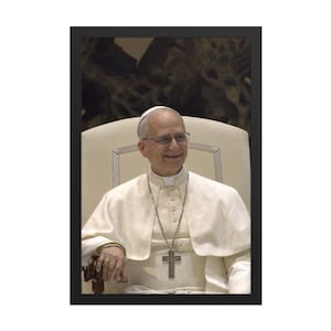 Pope Leo XIV Framed Poster - Etsy