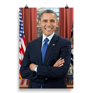 Barack Obama Official Portrait Matte Poster - Etsy