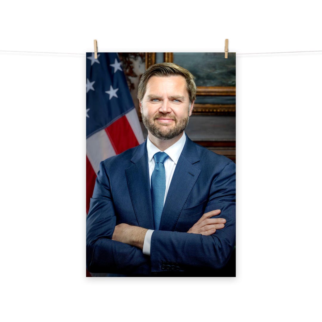 Vice President JD Vance Official Portrait 2025 Matte Poster - Etsy