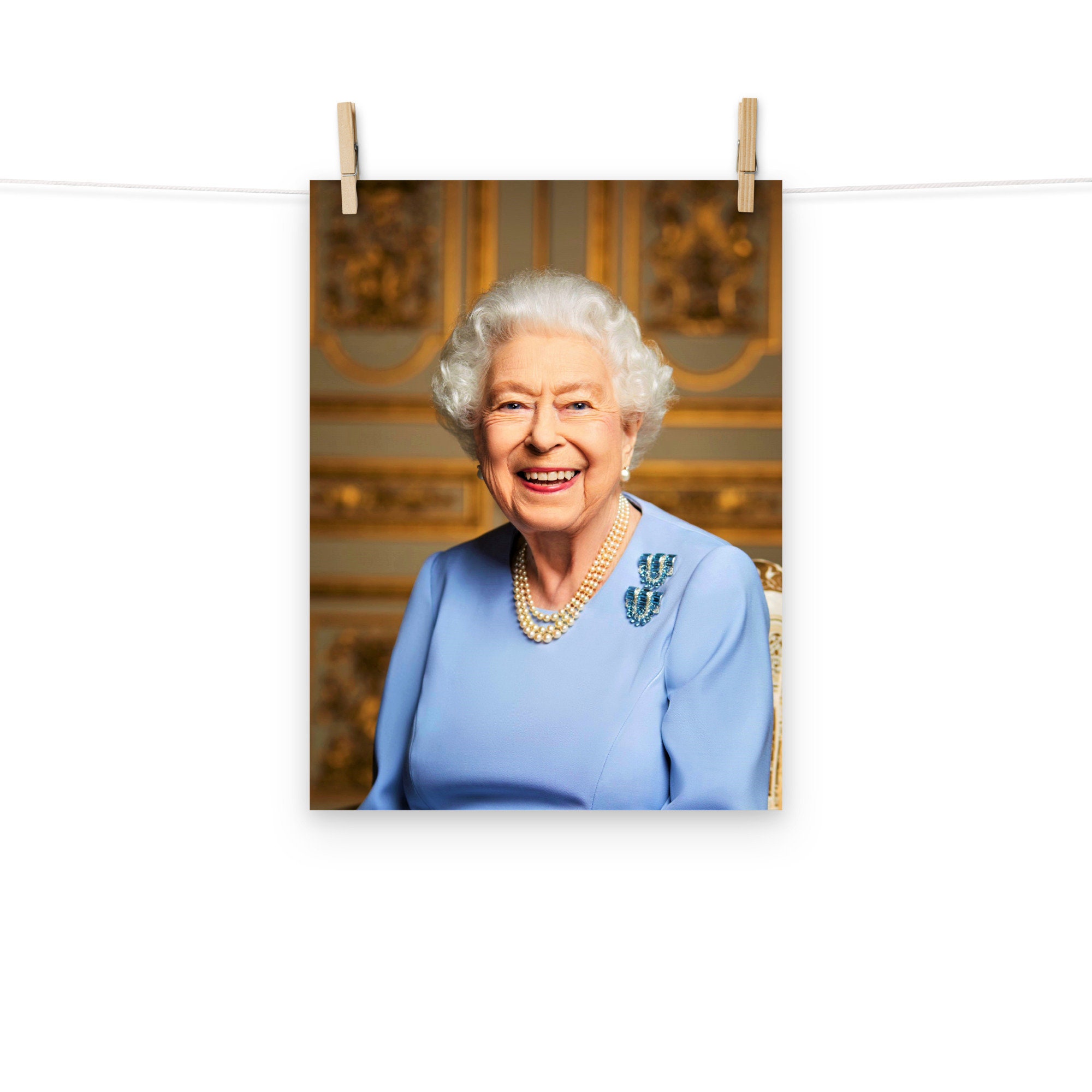 Platinum Jubilee of Elizabeth II Official Portrait Matte Poster - Etsy