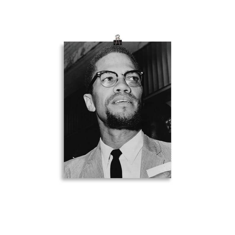 Malcolm X Matte Poster - Etsy