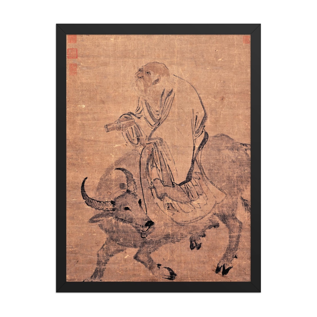 Lao Tzu, Taoist Art Framed Poster - Etsy