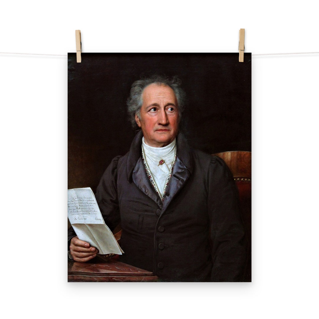 Johann Wolfgang Von Goethe Matte Poster - Etsy