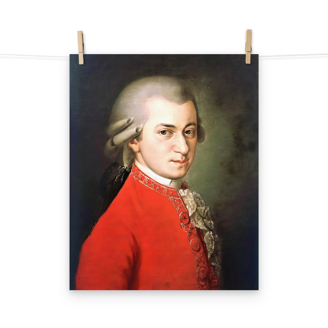 Wolfgang Amadeus Mozart Matte Poster - Etsy