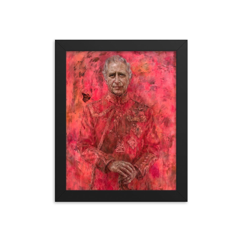 King Charles III Official Portrait (red Painting) by Jonathan Yeo ...