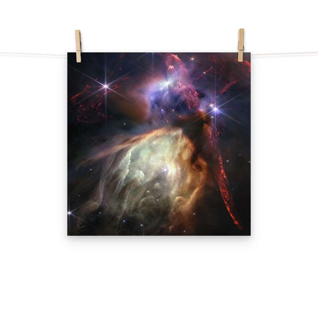 Rho Ophiuchi Cloud Complex Taken by James Webb Space Telescope Matte ...