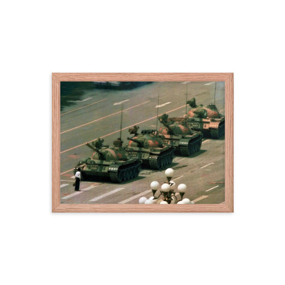 Tank Man Tiananmen Square June 1989 Framed Poster - Etsy