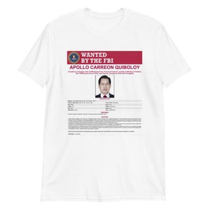 Apollo Quiboloy Wanted FBI T-shirt - Etsy