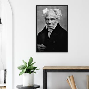 Arthur Schopenhauer Framed Poster - Etsy