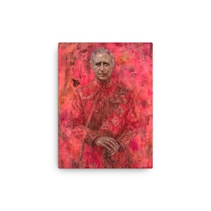 King Charles III Official Portrait (red Painting) by Jonathan Yeo ...