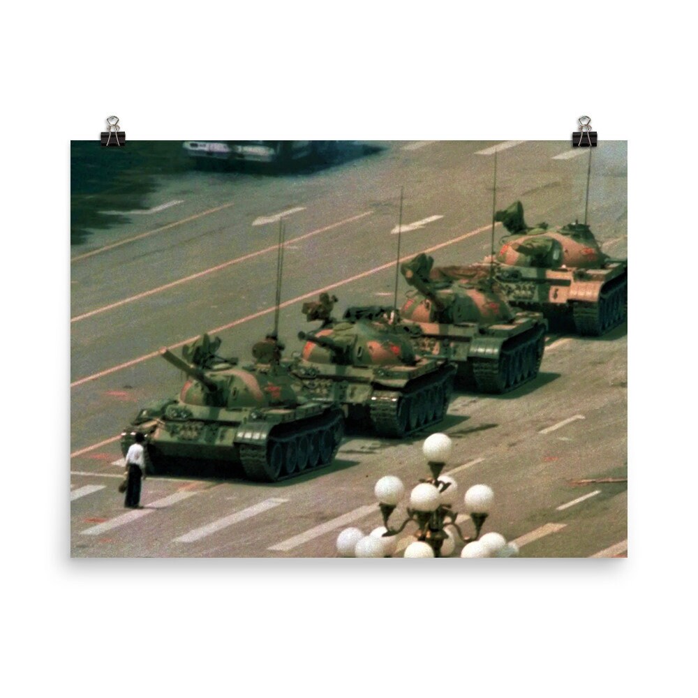 Tank Man Tiananmen Square June 1989 Matte Poster - Etsy