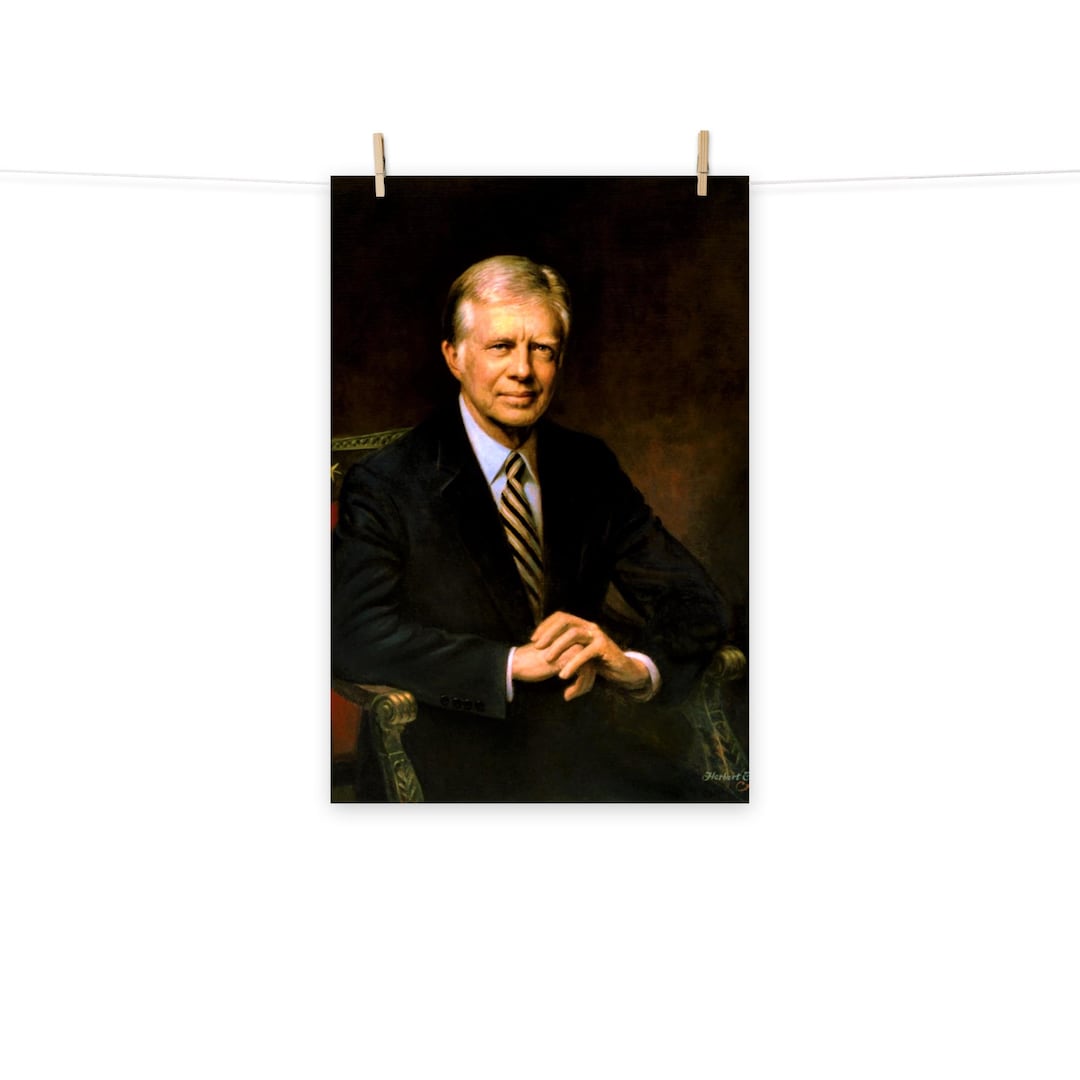 Jimmy Carter Official Portrait Matte Poster - Etsy