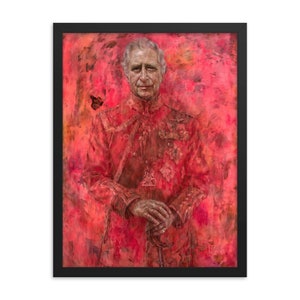 King Charles III Official Portrait (red Painting) by Jonathan Yeo ...