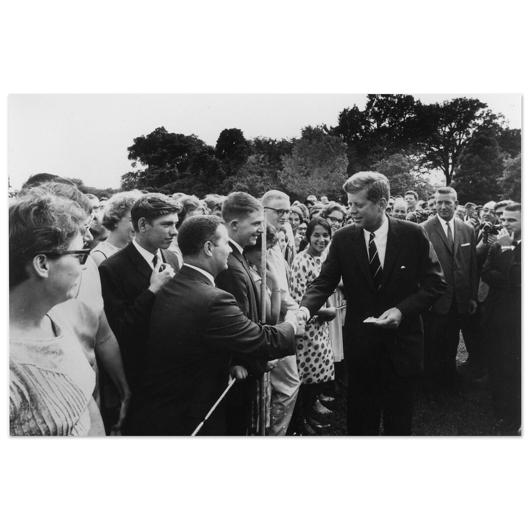 John F. Kennedy Greets Peace Corps Volunteers Matte Poster - Etsy