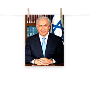 Benjamin Netanyahu Matte Poster - Etsy