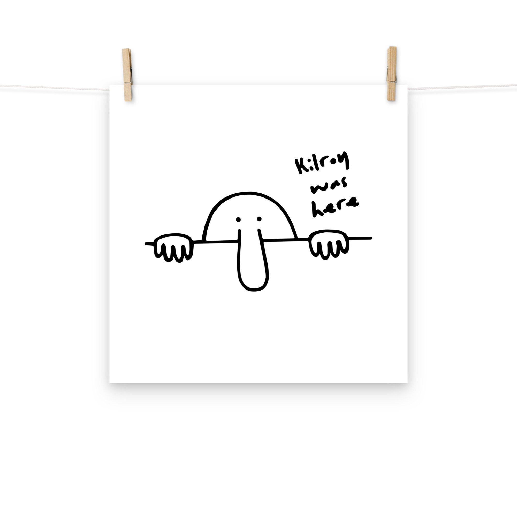 Kilroy Was Here Matte Poster - Etsy