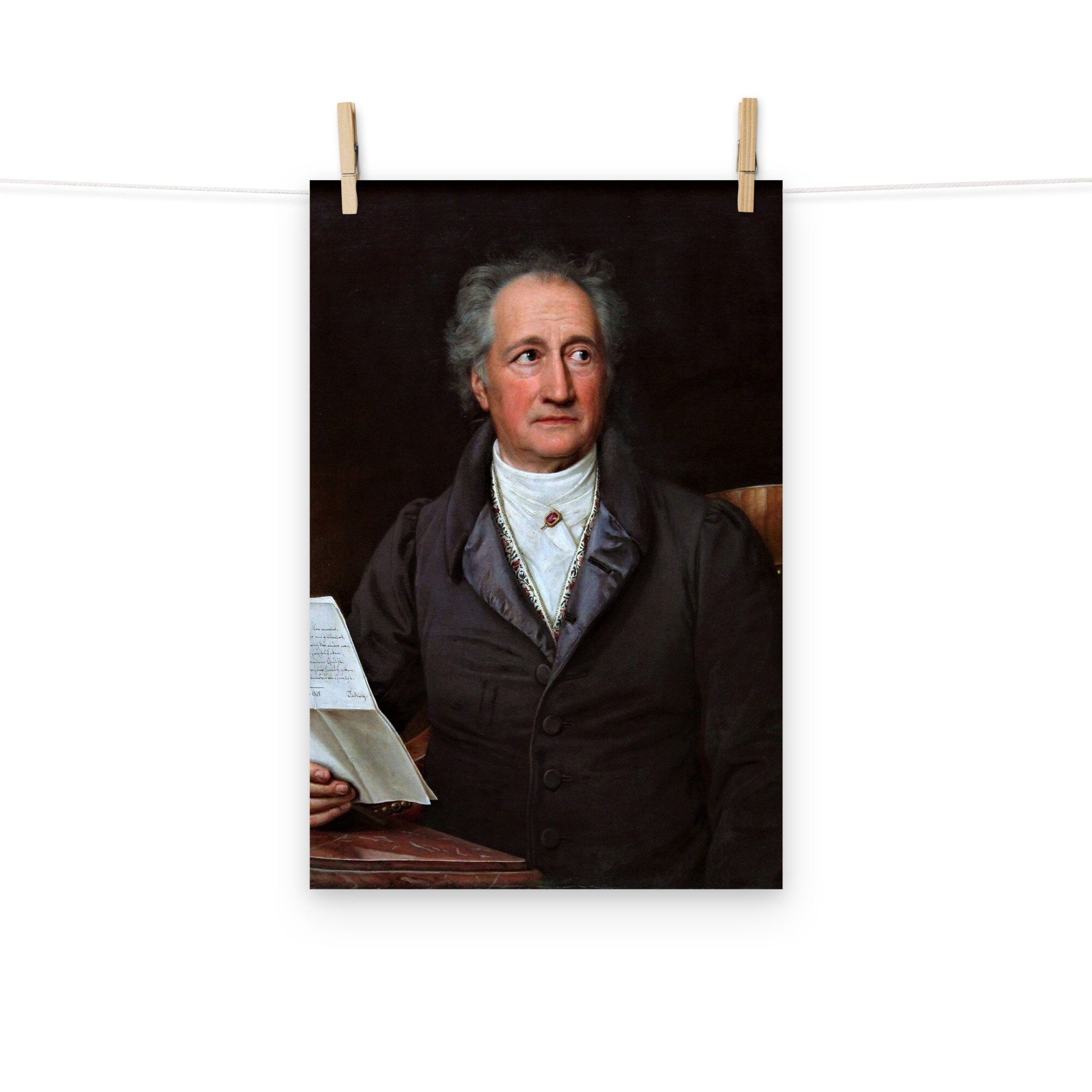 Johann Wolfgang Von Goethe Matte Poster - Etsy