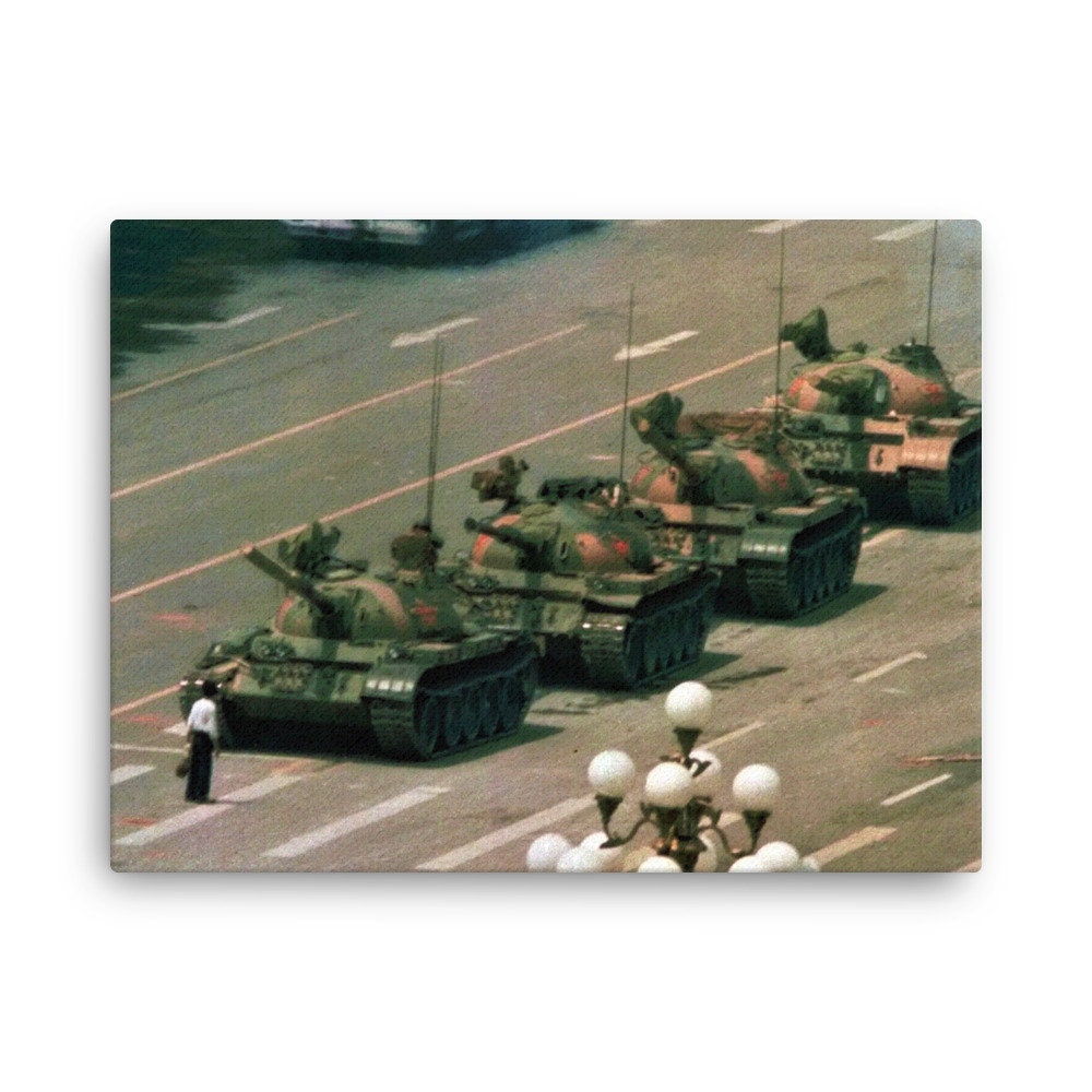 Tank Man Tiananmen Square June 1989 Canvas - Etsy