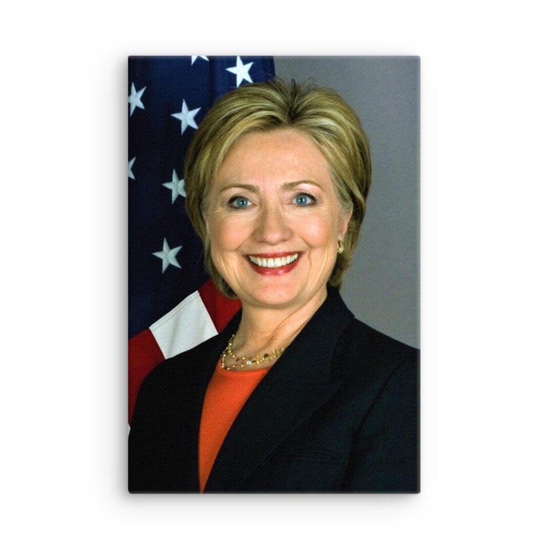 Hillary Clinton Official Portrait Canvas - Etsy