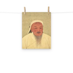 Genghis Khan Matte Poster - Etsy