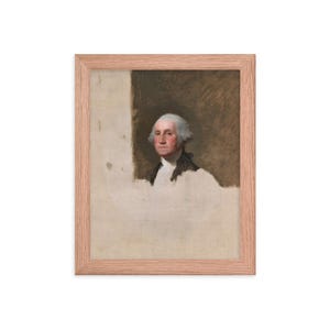 George Washington Unfinished Portrait (athenaeum Portrait) by Gilbert ...