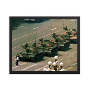 Tank Man Tiananmen Square June 1989 Framed Poster - Etsy