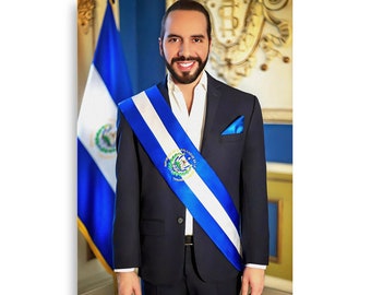 Nayib Bukele Poster Print Official Portrait Canvas Wall Art - Etsy