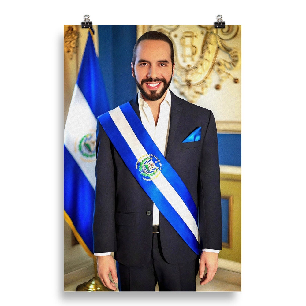 Nayib Bukele Official Portrait Matte Poster - Etsy