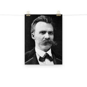 Friedrich Nietzsche Portrait Matte Poster - Etsy