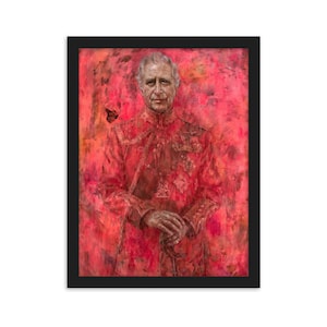King Charles III Official Portrait (red Painting) by Jonathan Yeo ...