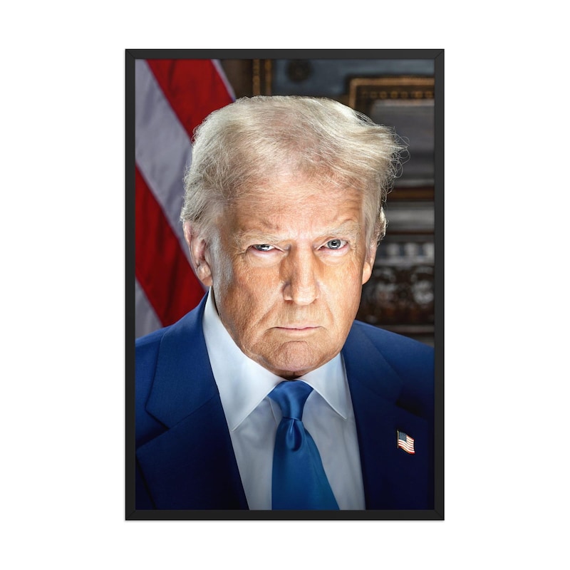 Donald trump official presidential portrait - Etsy.de