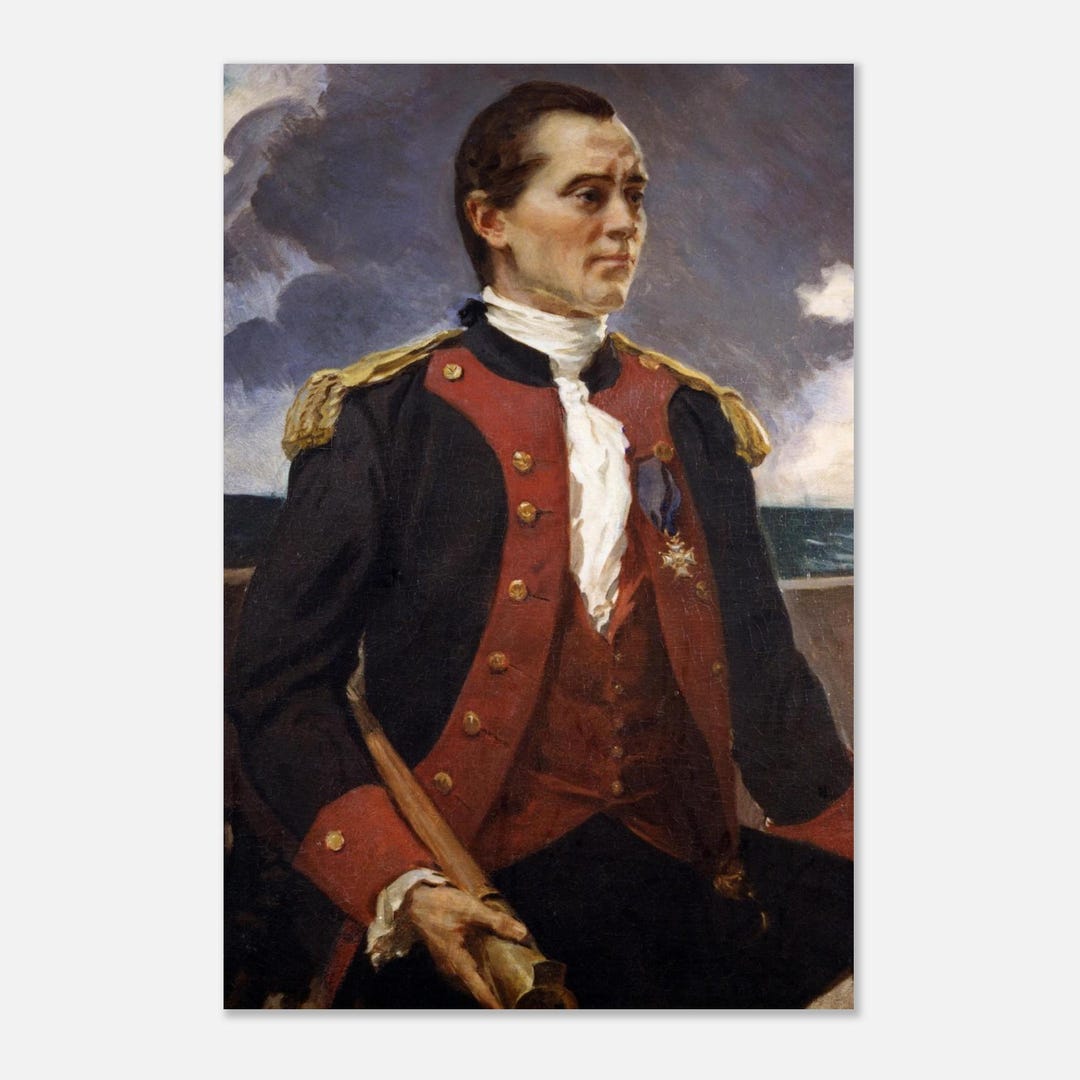 Captain John Paul Jones, Continental Navy Matte Poster - Etsy