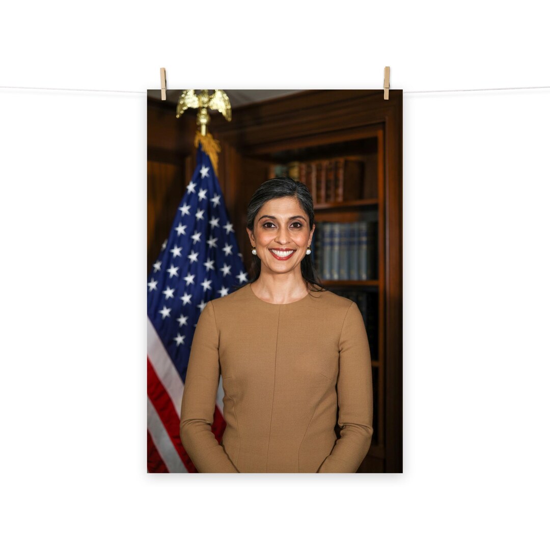 Second Lady Usha Vance Official Portrait 2025 Matte Poster - Etsy