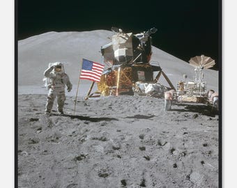 Apollo 12 Alan Bean Lunar Module Intrepid Moon Photo Poster Art Print B ...