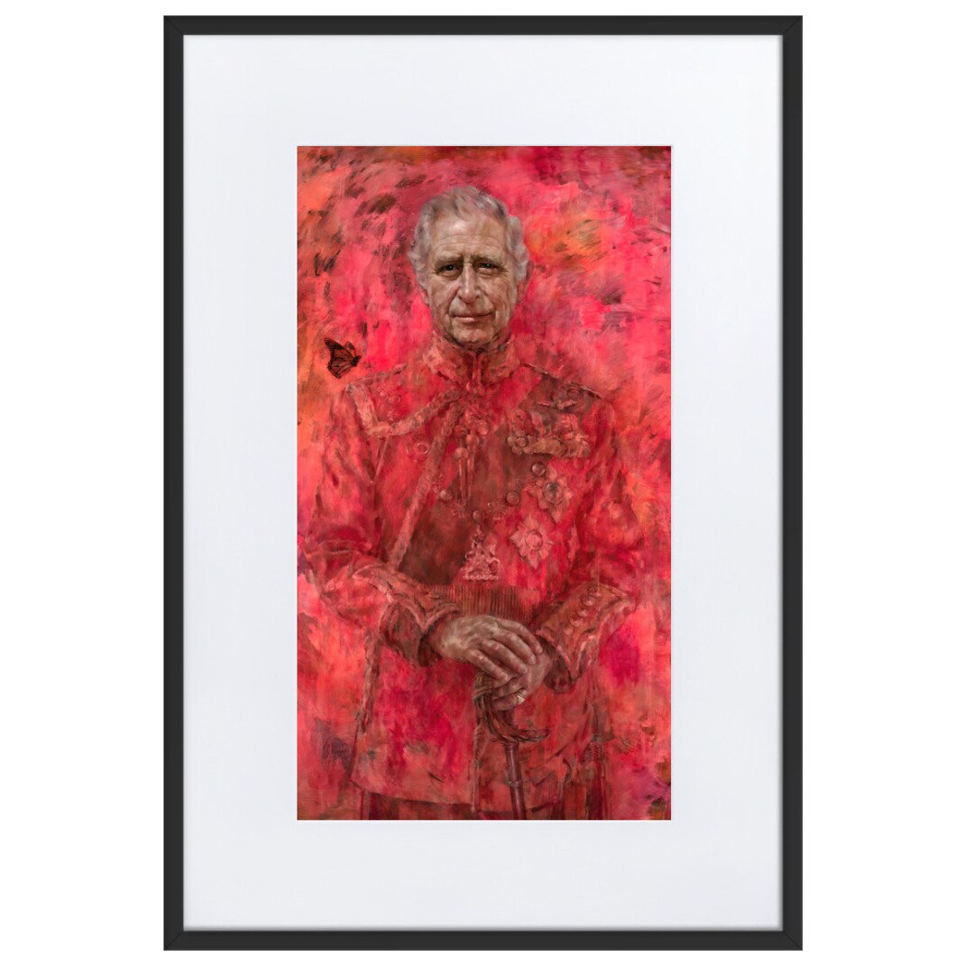 King Charles III Official Portrait (red Painting) by Jonathan Yeo ...