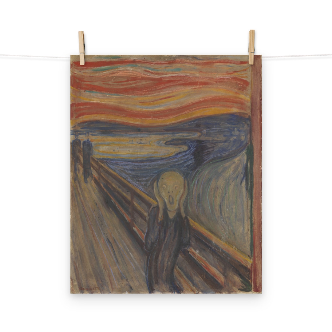 Der Schrei von Edvard Munch Matte Poster - Etsy.de