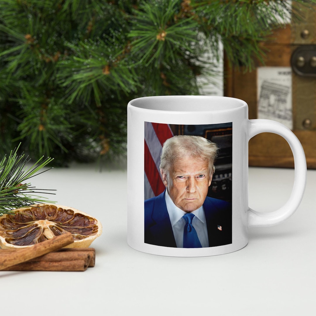 President Donald Trump Official Portrait 2025 White Glossy Mug - Etsy