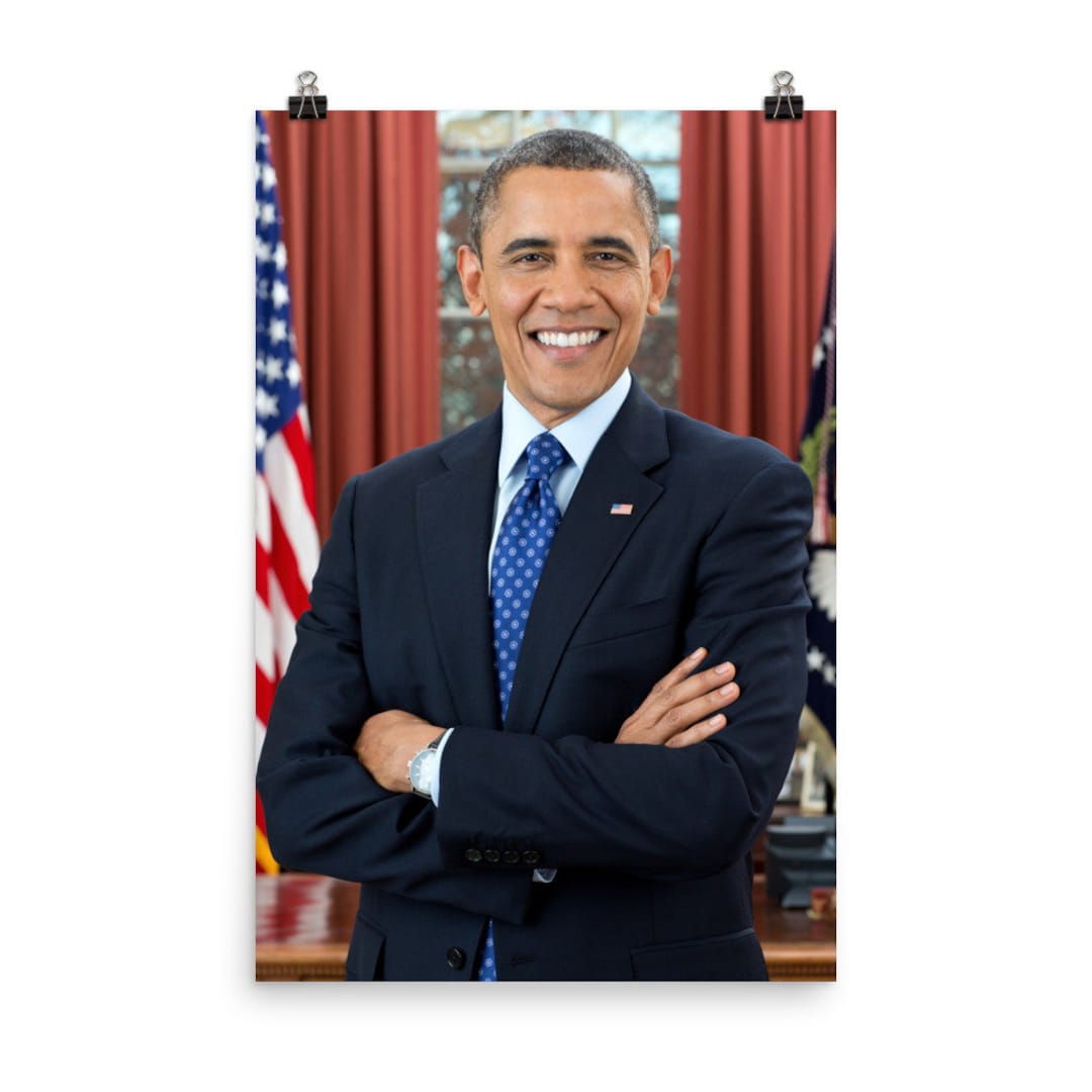 Barack Obama Official Portrait Matte Poster - Etsy