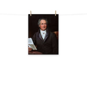 Johann Wolfgang Von Goethe Matte Poster - Etsy