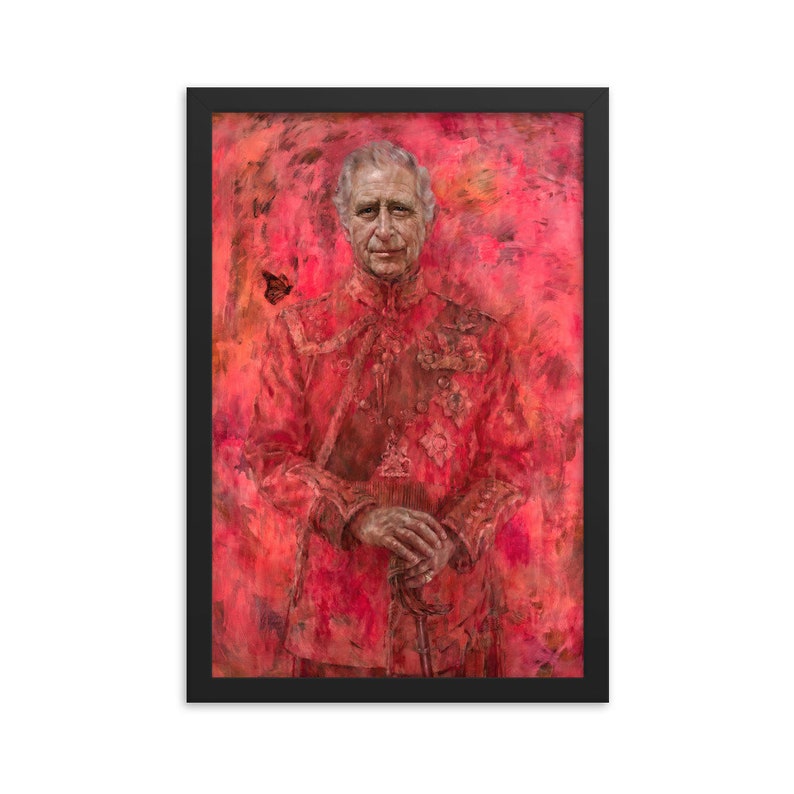 King Charles III Official Portrait (red Painting) by Jonathan Yeo ...