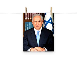 Benjamin Netanyahu Matte Poster - Etsy