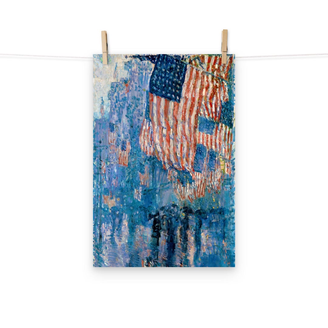 The Avenue in the Rain by Frederick Childe Hassam Matte Poster - Etsy