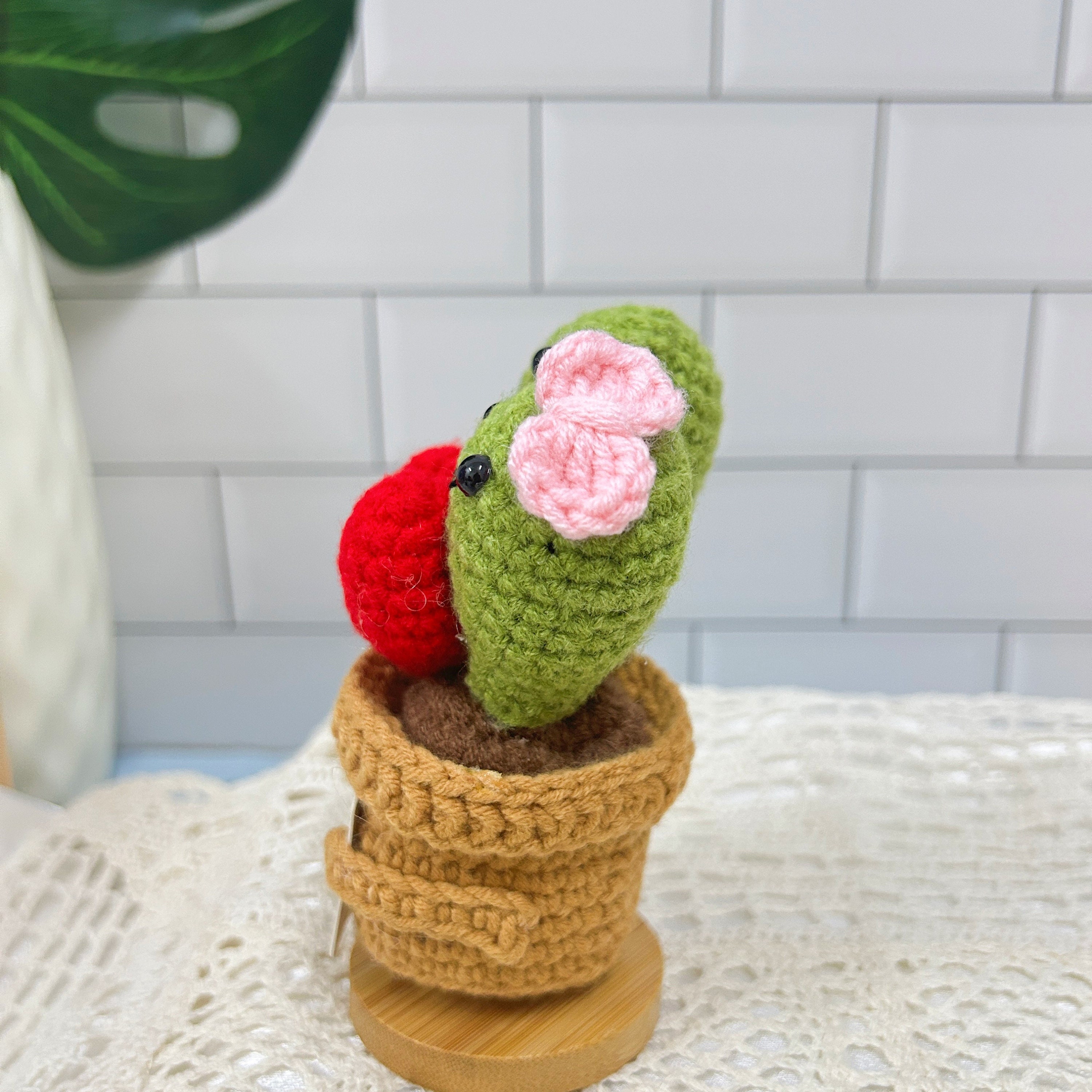 Crochet Emotional Support Succulent/heart Plants Caring Gifts,handmade ...