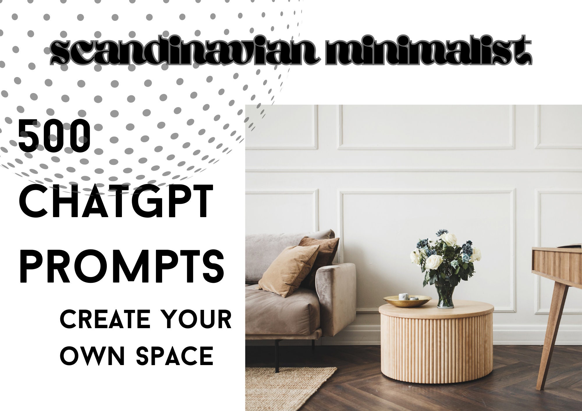 500 Chatgpt Prompts Interior Design Scandinavian Minimalist - Etsy